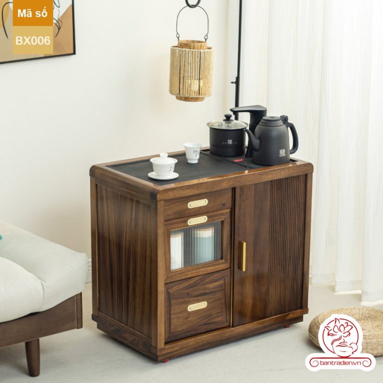 Bộ bàn trà điện đa năng tủ trà xe trà di động BX006